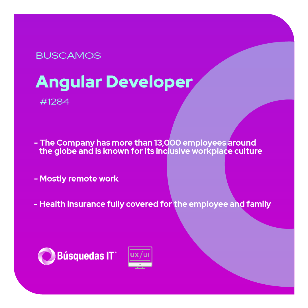 Búsquedas IT-ANGULAR DEVELOPER